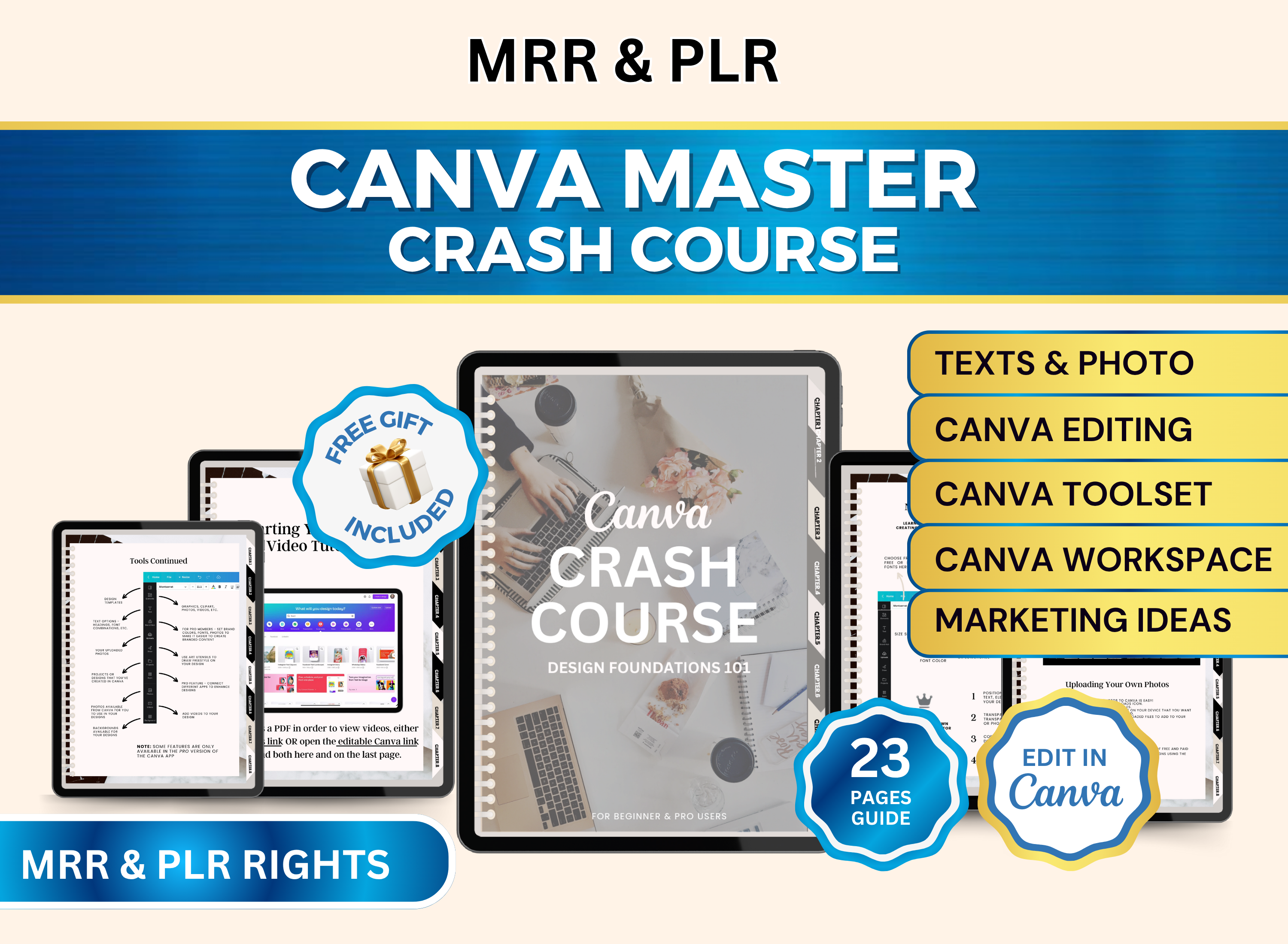 Canva Master Crash Course | MRR PLR Guide – PLRDUCK.COM