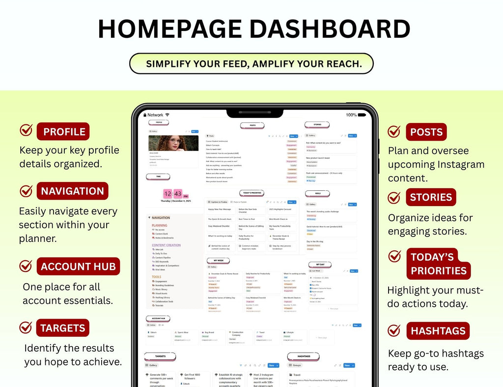 PLR Academia University Planner Notion Student Planner Notion Academic – PLRDUCK.COM