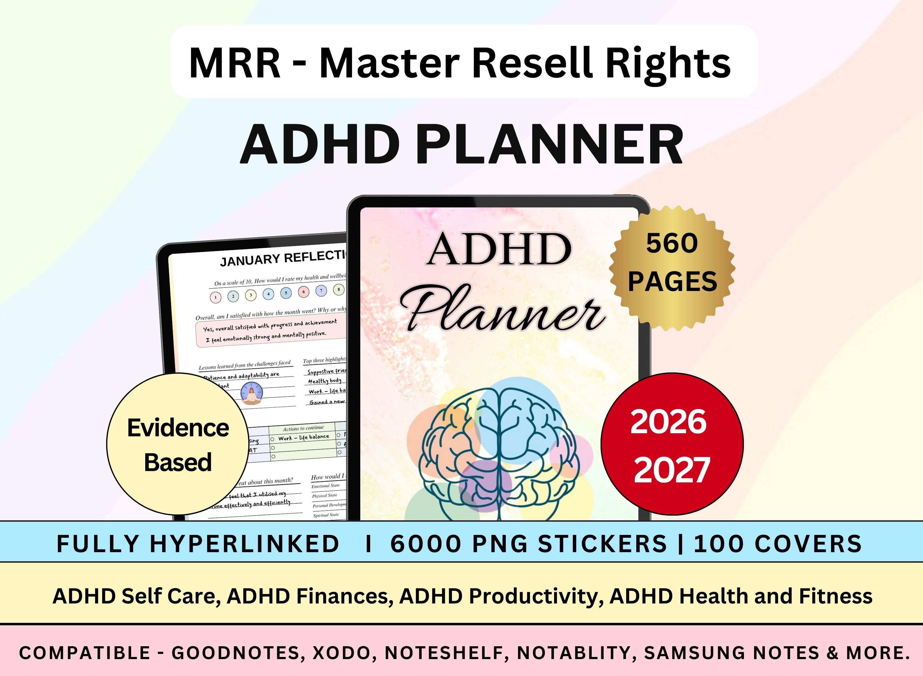 ADHD Digital Planner from PLRDuck.com – PLRDUCK.COM